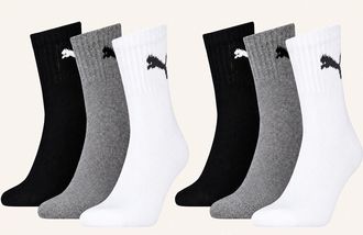 Puma Sportsocken Short Crew 6-Pack blau