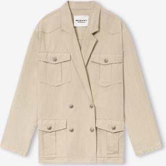 Isabel Marant Veste Nevala - Femme - Beige - Taille 34 - Marant &Eacute;toile