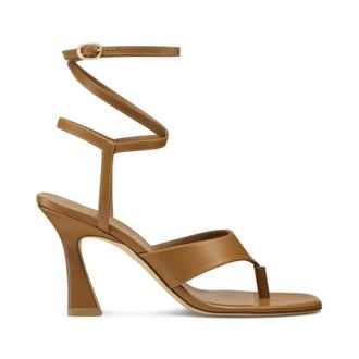 Stuart Weitzman Femme, Chaussures, Brun, Taille: 41 1/2 EU Vinnie Wrap Thong 85