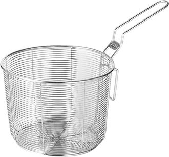 Generic Abtropfkörbe zum Frittieren - Werkzeug zur Präsentation von Speisen auf dem Tisch, Korbsieb aus Edelstahl | 4,5 x 6,9 x 5,9 Zoll Fritteusen-Netzkorb, 