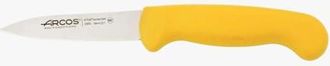 Arcos K&uuml;chenmesser Edelstahl NITRUM 80 mm - Obst- und Gem&uuml;sesch&auml;ler - Gelber Polypropylen-Griff - Serie 2900