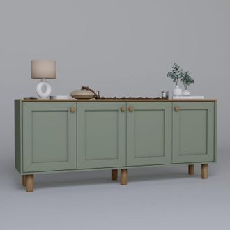 Habitat et Jardin Buffet en bois Bohem - 180 x 40 x 75 cm - Vert