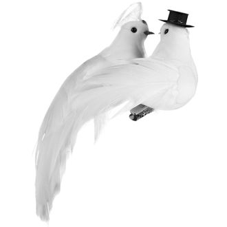 Valiclud Weisse Taube K&uuml;nstliche V&ouml;gel Modell Wei&szlig;e Tauben Foto-Requisiten Bezauberndes Taubenspielzeug f&uuml;r Dekoration Realistische Details und Scharfe Konture