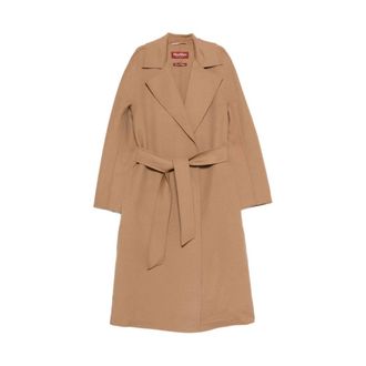 Max Mara Cles Belt Long Coat - - Coats - Damen - Braun - M