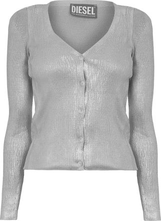 Diesel Isotta Strickjacke f&uuml;r Damen, V-Ausschnitt, Regul&auml;r (Grau)