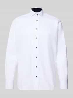 Eterna Regular Fit Businesshemd aus Baumwolle mit Kentkragen