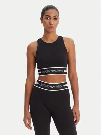 Emporio Armani Top EW002960 AF19023 UC001 Schwarz Slim Fit