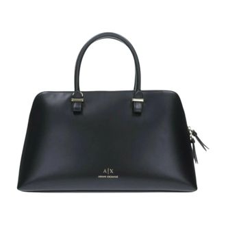 A|X Armani Exchange Femme, Sacs, Noir, Taille: ONE Size Sac cabas en similicuir avec logo
