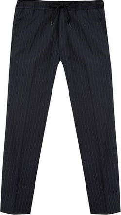Maison Labiche Pantalon ray&eacute; en laine m&eacute;lang&eacute;e