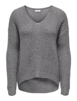Jacqueline de Yong JdY New Megan L/S Pull KNT Noos Tricot, December Sky/Detail:w. Black Ply, L Femme