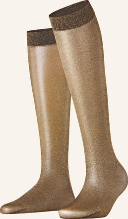 Falke Fein-Kniestr&uuml;mpfe Glitter Kh Mit Glitzergarn braun