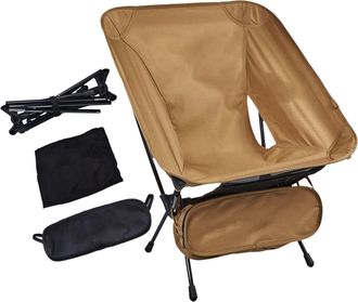 Generic Uozonit Campingstuhl für Rucksackreisen, klappbarer Strandstuhl, ergonomischer tragbarer Klappsitz, bequemer faltbarer Strandstuhl, Outdoor-Sportsitz,