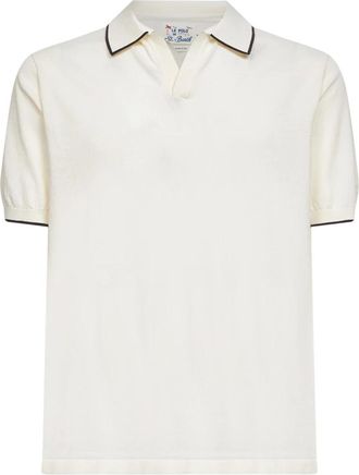 MC2 Saint Barth Homme, Tops, Beige, Taille: L Sloan Knitted Polo