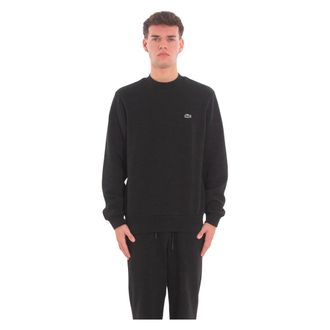 Lacoste Homme, Sweatshirts et sweats &agrave; capuche, Noir, Taille: S SweaT-shirt Molleton Classique