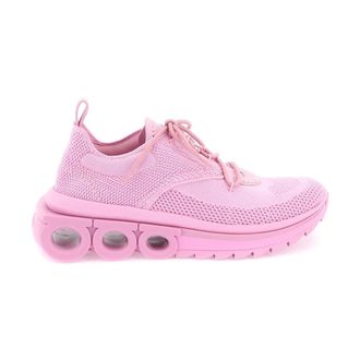 Ferragamo Femme, Chaussures, Rose, Taille: 38 EU Running Nima Knit Low Top Baskets