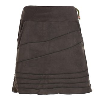 vishes Alternative Bekleidung - Thermorock Warmer Damen Winterrock kurz Minirock aus ECO-Fleece Olive 40-42