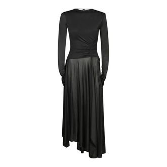 Acne Studios Lang&auml;rmeliges Kleid - - Dresses - Damen - Schwarzk - S