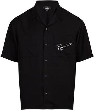 Represent Chemise fluide boutonn&eacute;e unie