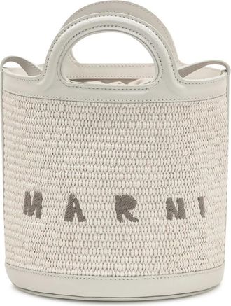 Marni Femme, Sacs, Blanc, Taille: ONE Size Mini Sac Seau Tropicalia