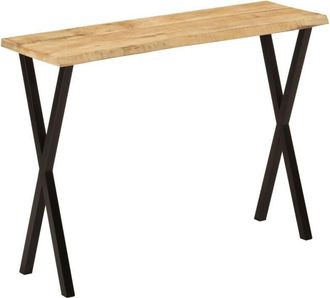 vidaXL Table console &agrave; live edge 105x33x76 cm bois de manguier massif vidaXL