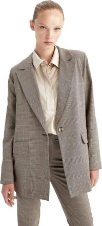 DeFacto Womens Freizeitkleidung Damen Blazer, BEIGE, 38