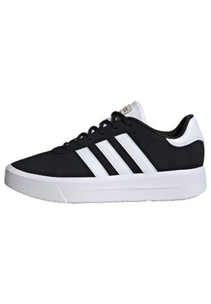 adidas Damen Court Silk Shoes, Core Black/Cloud White/Cloud White, 38 2/3 EU