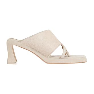 Miista Sandales mules Trisha asym&eacute;triques - Femme - Chaussures - Beige - Taille: 36 EU