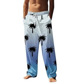 Generic Veste en lin pour homme - Pantalon en lin blanc - Pantalon d&eacute;contract&eacute; - Pantalon formel britannique - Short cargo l&eacute;ger - Poches pour homme - Pantalo