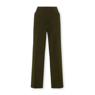 Elena Miro Cropped Scuba-Hose - - Trousers - Damen - Gr&uuml;n - L