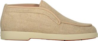 Santoni Femme, Chaussures, Beige, Taille: 39 1/2 EU Suede Loafer