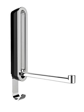 WENKO Klapphaken Premium Sigma, klappbarer Wandhaken zum Anbohren, mit Abrutschsicherung, modernes Design, Kunststoffgeh&auml;use und Stabiler Metallhaken, 2,5 x