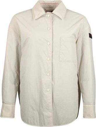 Peuterey Femme, Vestes, Beige, Taille: 38 FR Zelia Padded Nylon Overshirt