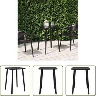 vidaXL Stahl - Gartentisch Anthrazit 50x50x71 cm Stahl