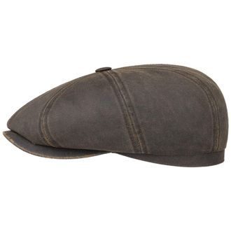 Stetson Hatteras Old Cotton Schiebermütze Damen/Herren - Newsboy Cap UV-Schutz 40 - Ballonmütze wasserabweisend - Schildmütze mit Baumwolle - Flatcap Sommer/W