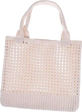 Valiclud Sac de Plage Femme Crochet Ajour&eacute; Tiss&eacute; L&eacute;ger et Naturel Sac Cabas Bandouli&egrave;re pour Shopping Voyage et Usage Quotidien