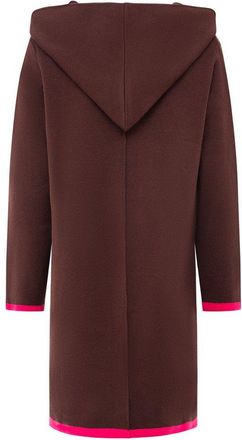 Zwillingsherz Cardigan Mona Kapuze, Taschen, Kontrast-Kanten, Langarm, ohne Verschluss