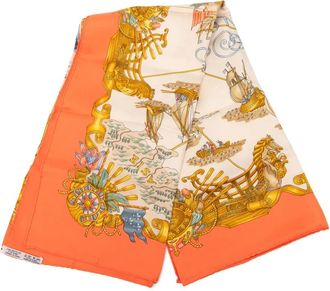 Hermès foulard Voiles de Lumière (2000-2025) - Blanc