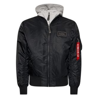 Alpha Industries Herren MA-1 D-Tec Bomberjacke, Schwarz, 5 XL