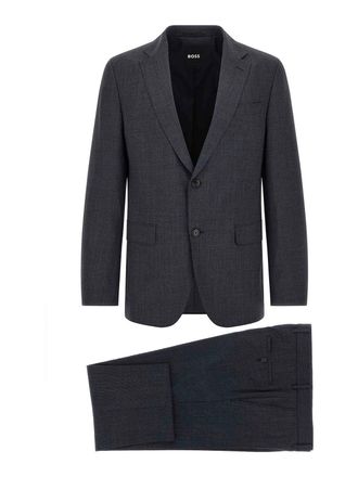 HUGO BOSS Knielanges Kleid - Blau