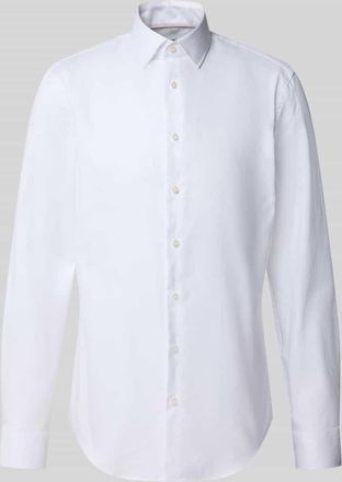Jake*s Slim Fit Businesshemd aus reiner Baumwolle