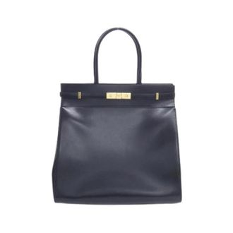 Saint Laurent Pre-owned Manhattan N/S Calf Tote Bag - - Pre-owned - Damen - Schwarzk - ONE SIZE