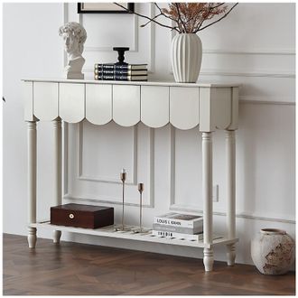 Generic Schmaler Sofatisch aus Massivholz for hinter der Couch, Akzenttisch im Vintage-Eingangsbereich, Konsolentisch for Wohnzimmer, Flur, Eingang, mit Schub