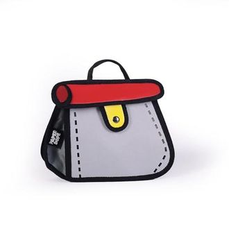 Generic Paperdope SliceTote - Sac fourre-tout 2D de style bande dessin&eacute;e kawaii | Sac &agrave; bandouli&egrave;re unique et insolite pour femmes et adolescentes filles, sac