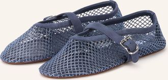 Alaia Ala&iuml;a Mary-Jane-Ballerinas Mit Schmucksteinen blau