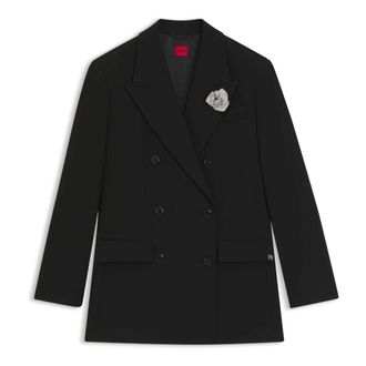 HUGO BOSS Femme, Vestes, Noir, Taille: 36 FR Amelora Blazer