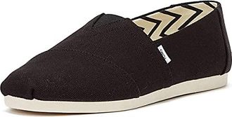 Toms Alpargata Cotton Canvas Mens Black Espadrilles-UK 7 / EU 40.5