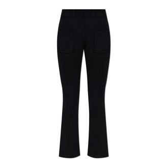 Courr&egrave;ges Gestreifte Hose - - Trousers - Damen - Schwarzk - M