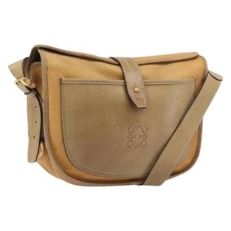 Loewe Pre-owned Leder Umh&auml;ngetasche - - Pre-owned - Damen - Beige - ONE SIZE