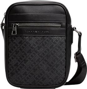 Tommy Hilfiger TH MONOGRAM MINI REPORTER, BLACK BDS - Black One Size, Bds - Black, Taille unique