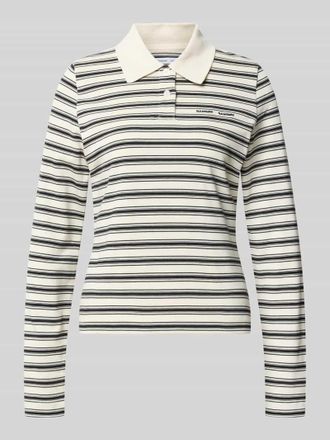 Sams&oslash;e & Sams&oslash;e Regular Fit Poloshirt mit Label-Stitching Modell DONELL